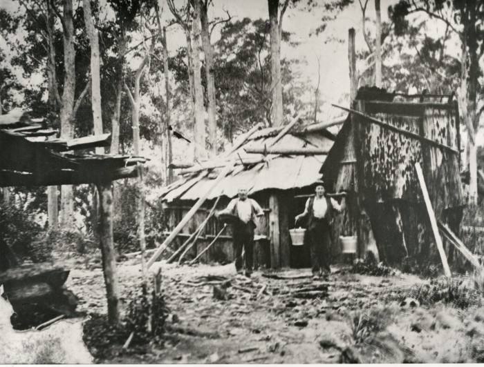 Richmond River Historical Society | » 2-7 Slab hut of timber workers, c ...